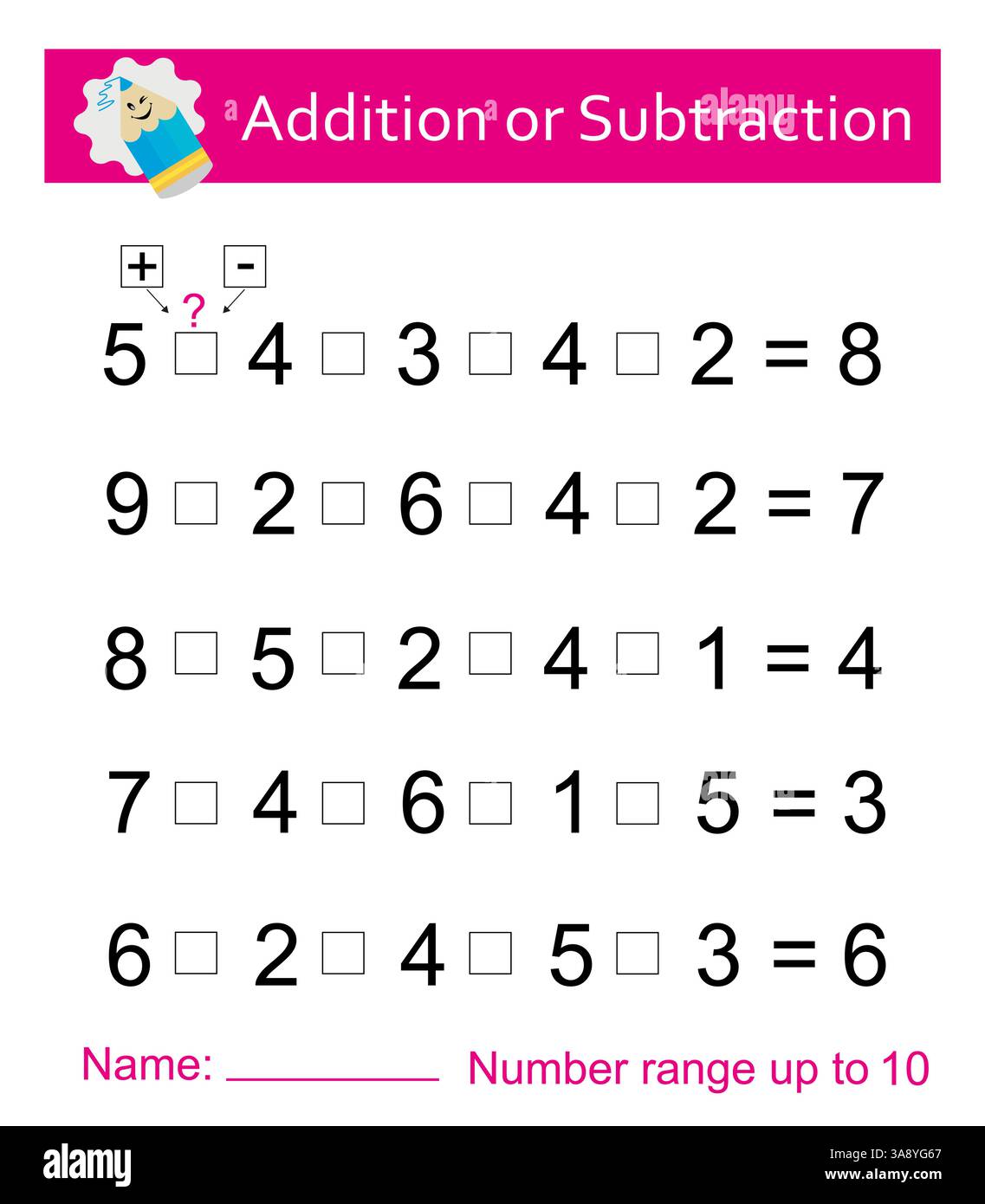 Math activity for children. Developing numeracy skills. Number range up ...