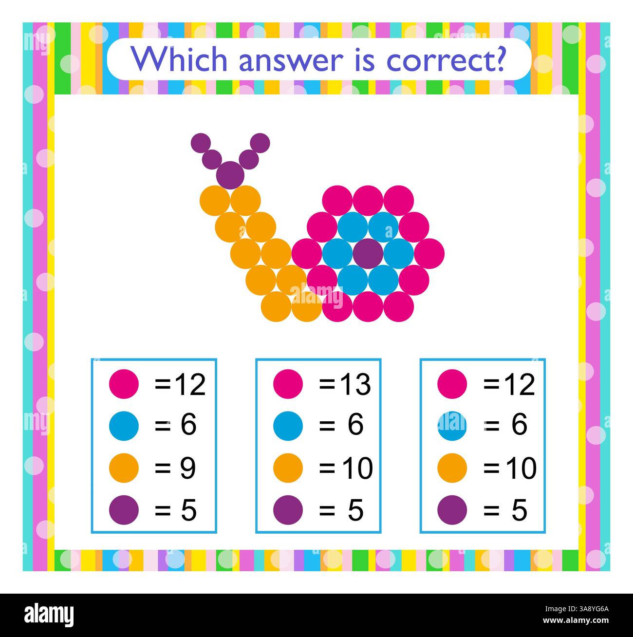 Math activity for children. Preschool worksheet activity. Find the ...
