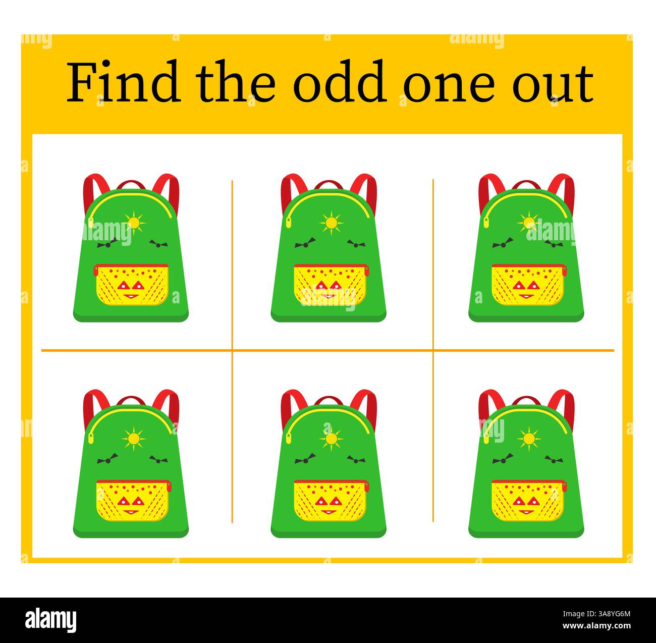 Find the odd one out. Puzzle game for kids. Task for development of ...