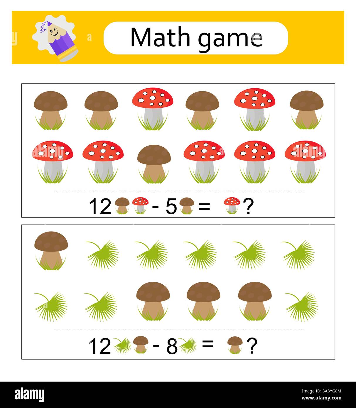 Educational material for kids. Math game. Preschool worksheet activity ...