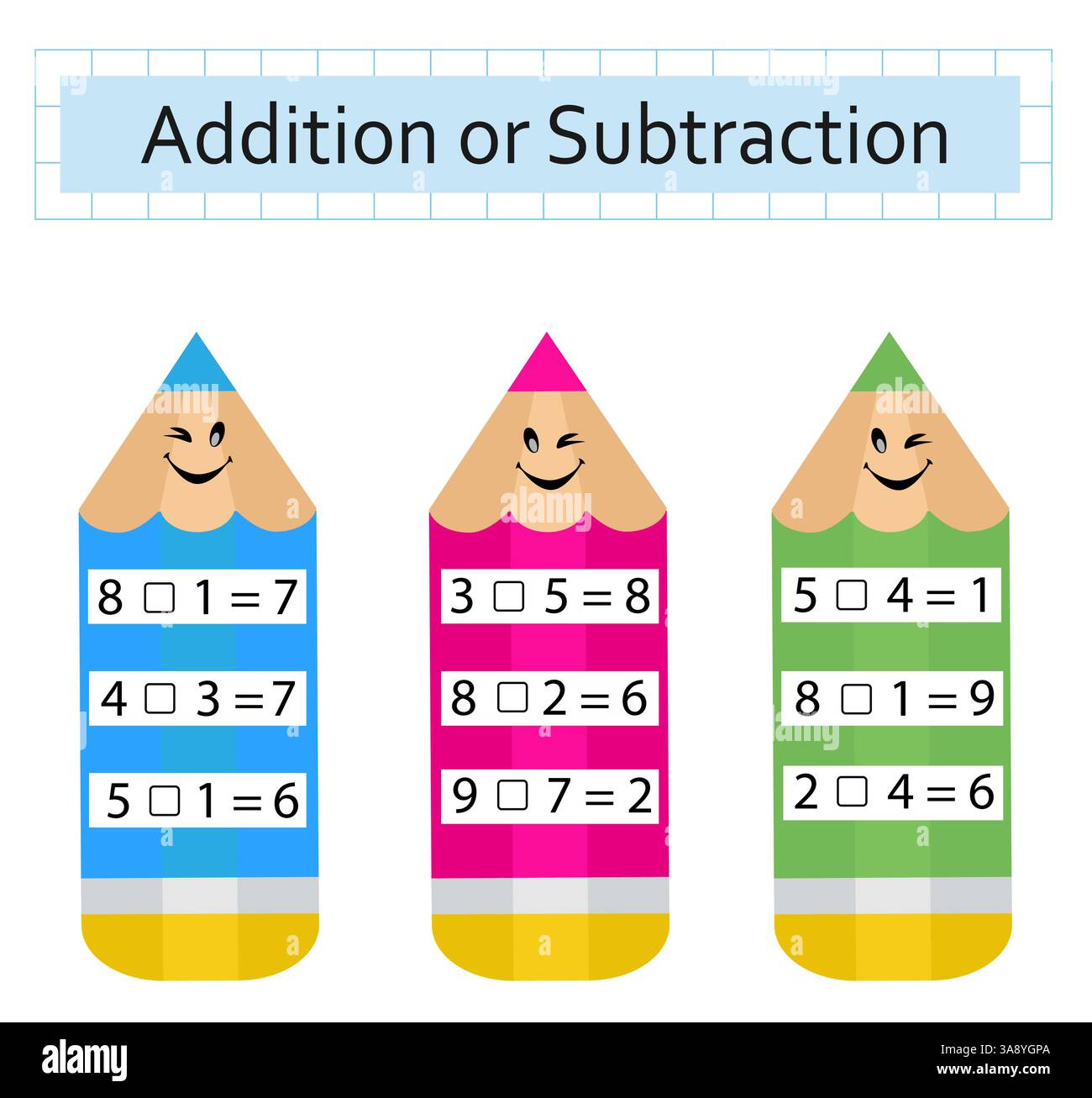 Math activity for kids. Developing numeracy skills. Number range up to ...