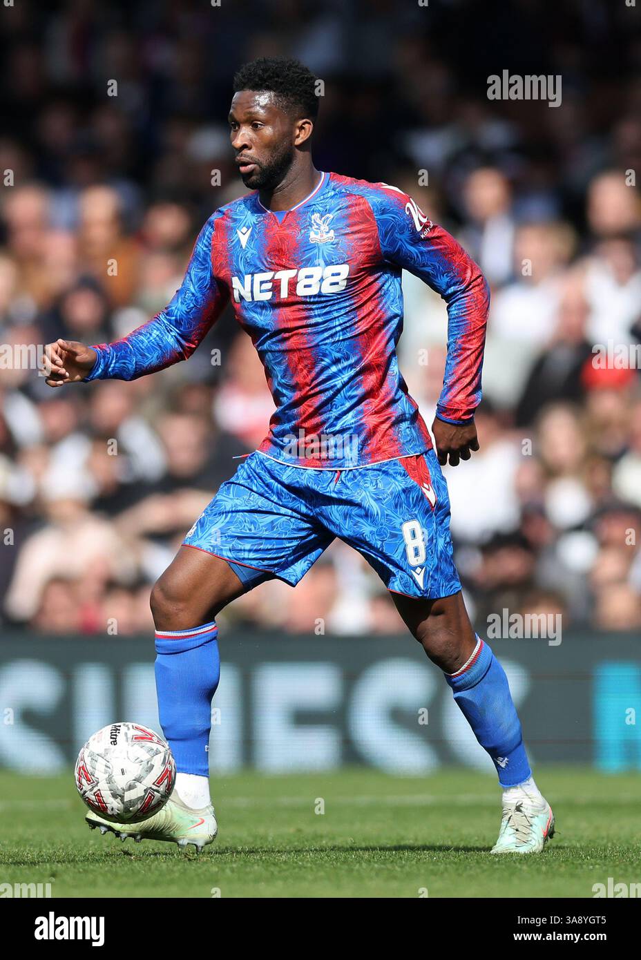 London, UK. 29th Mar, 2025. Jefferson Lerma of Crystal Palace during the FA Cup match at Craven ...