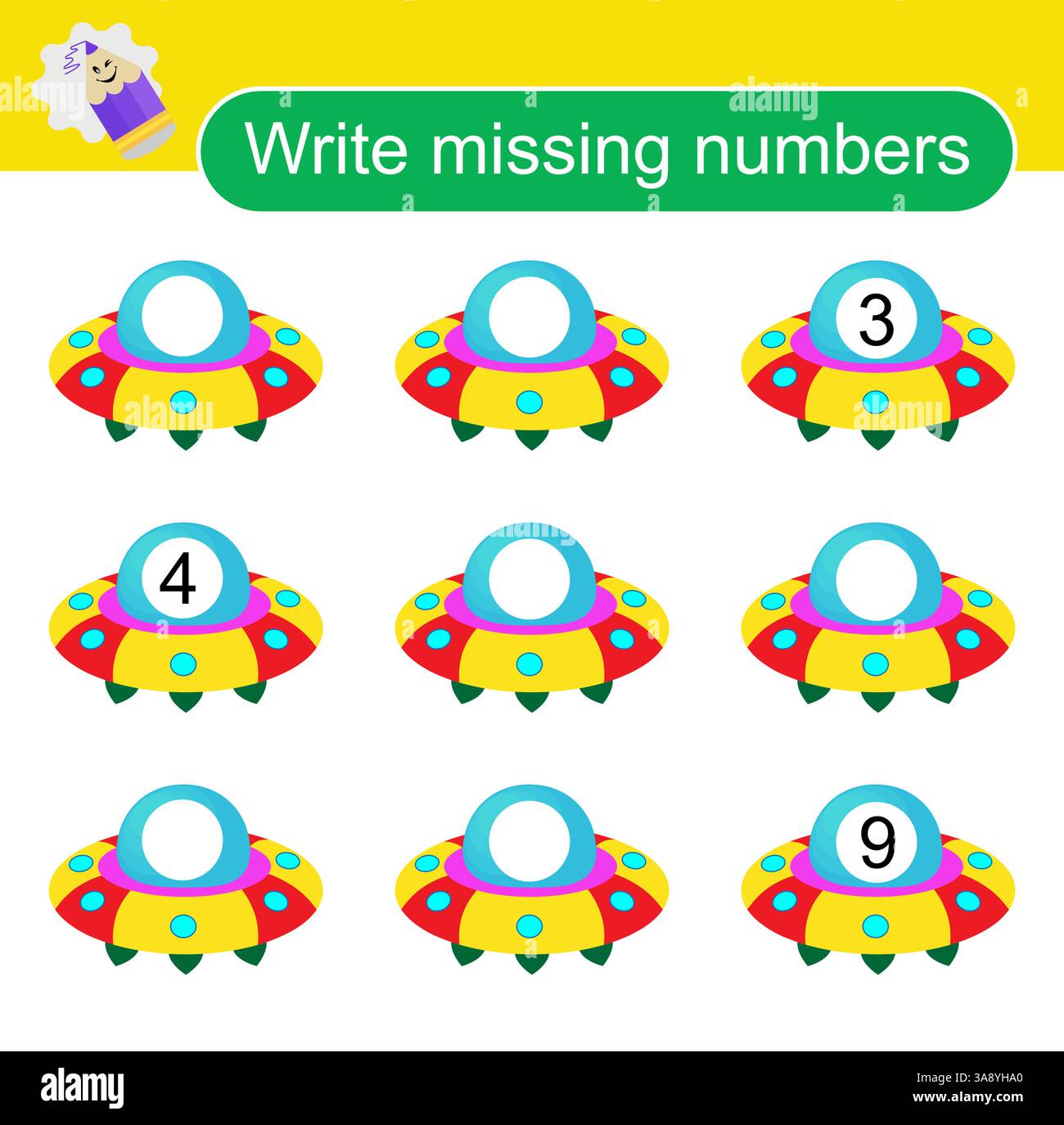Math activity for children. Activity page for preschoolers. Cartoon ...