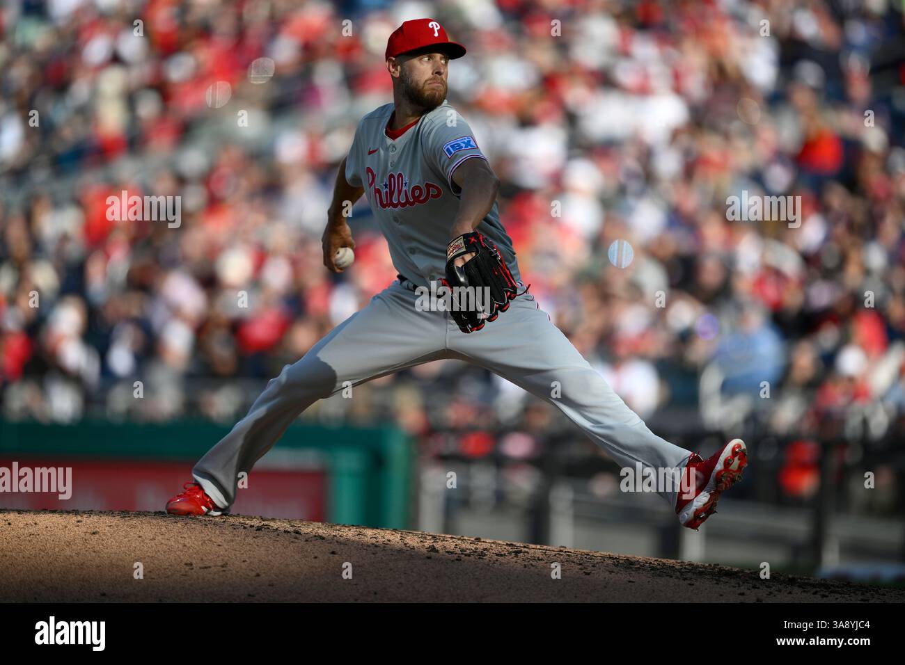 Philadelphia Phillies starting pitcher Zack Wheeler (45) in action ...