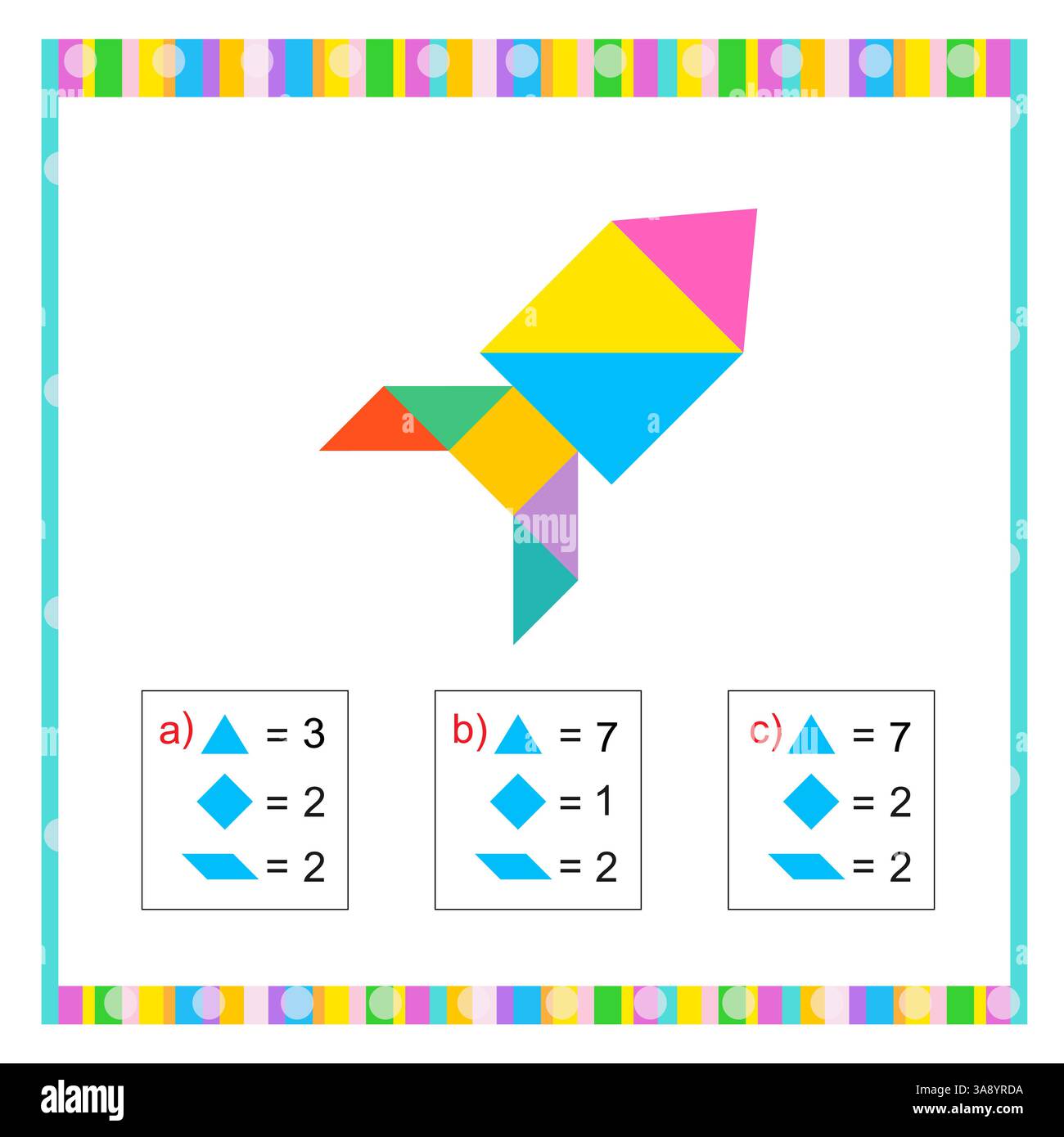 Math activity for kids. Need to find the correct answer. Practice ...