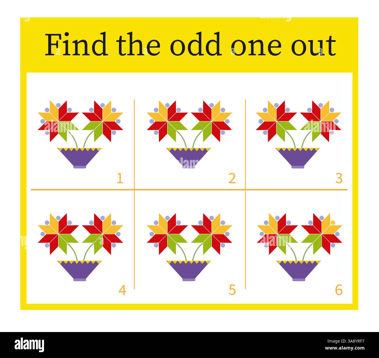 Puzzle game for children. Attention task. Kids activity page. Cartoon ...
