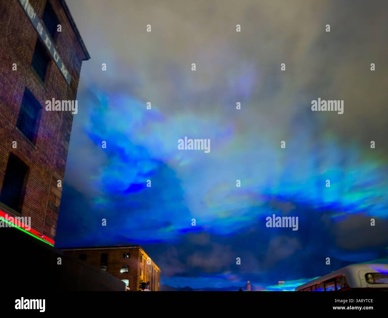 Borealis Light Experience at Royal Albert Dock Liverpool. 27th March ...