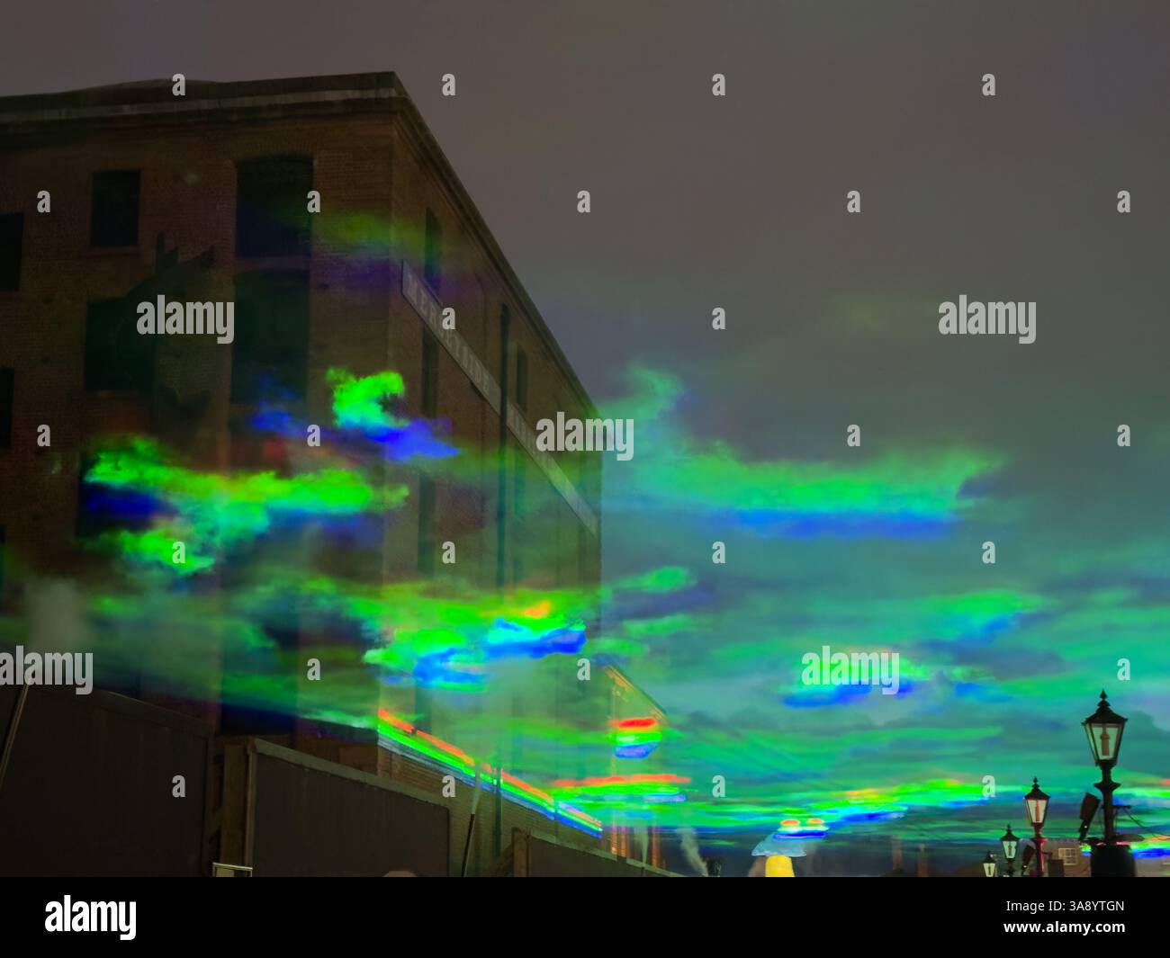 Borealis Light Experience at Royal Albert Dock Liverpool. 27th March ...