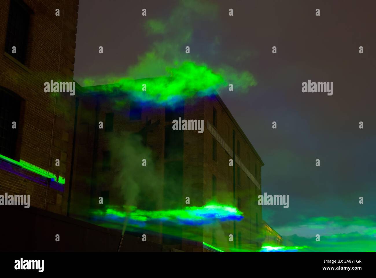 Borealis Light Experience at Royal Albert Dock Liverpool. 27th March ...