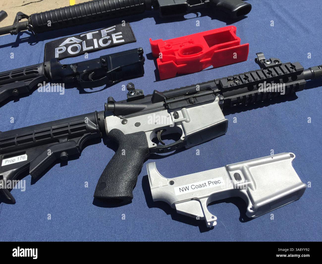 August 31, 2017 - USA - ATF displays unfinished lower receivers, the ...