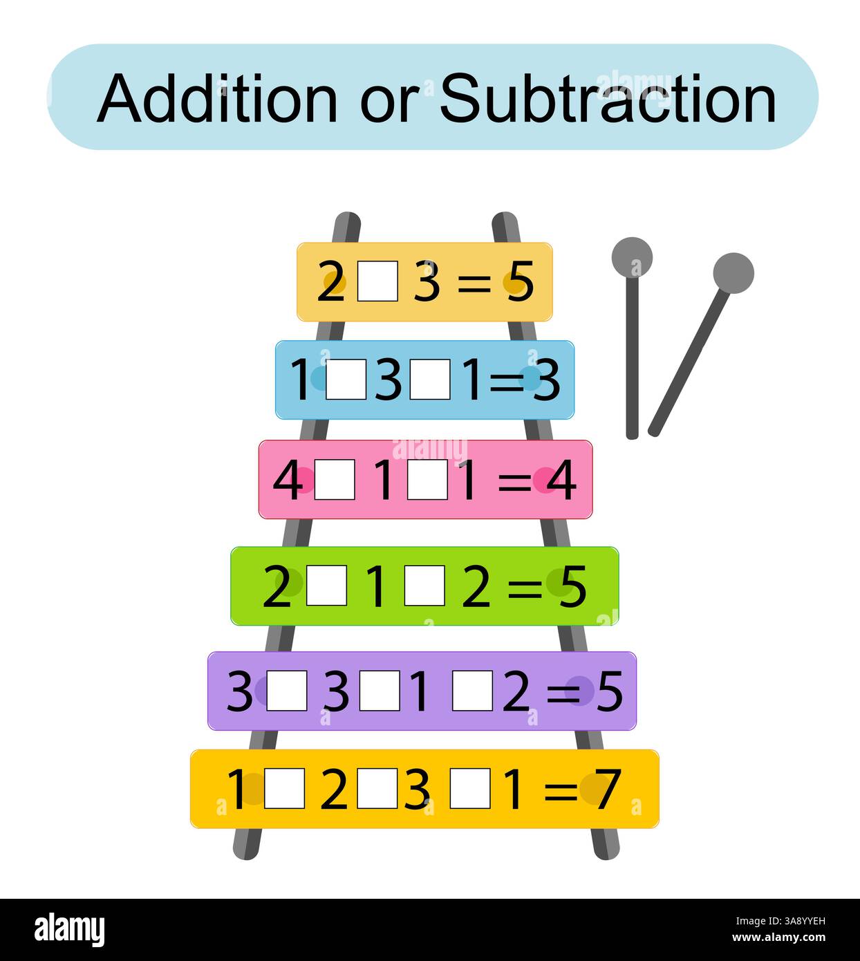 Math activity for kids. Developing numeracy skills. Number range up to ...