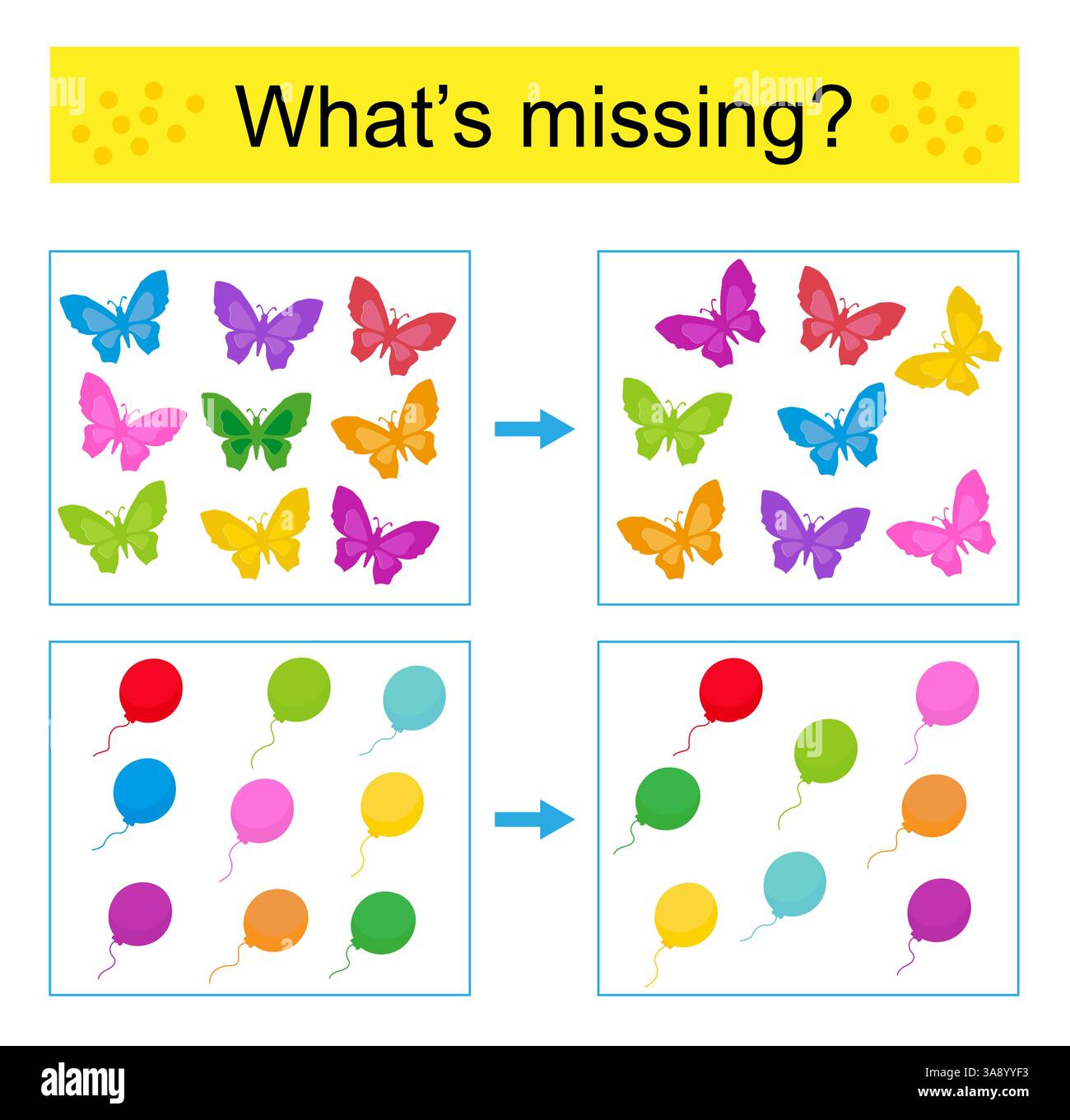 Game tasks for attention. Worksheet with puzzle game for children ...