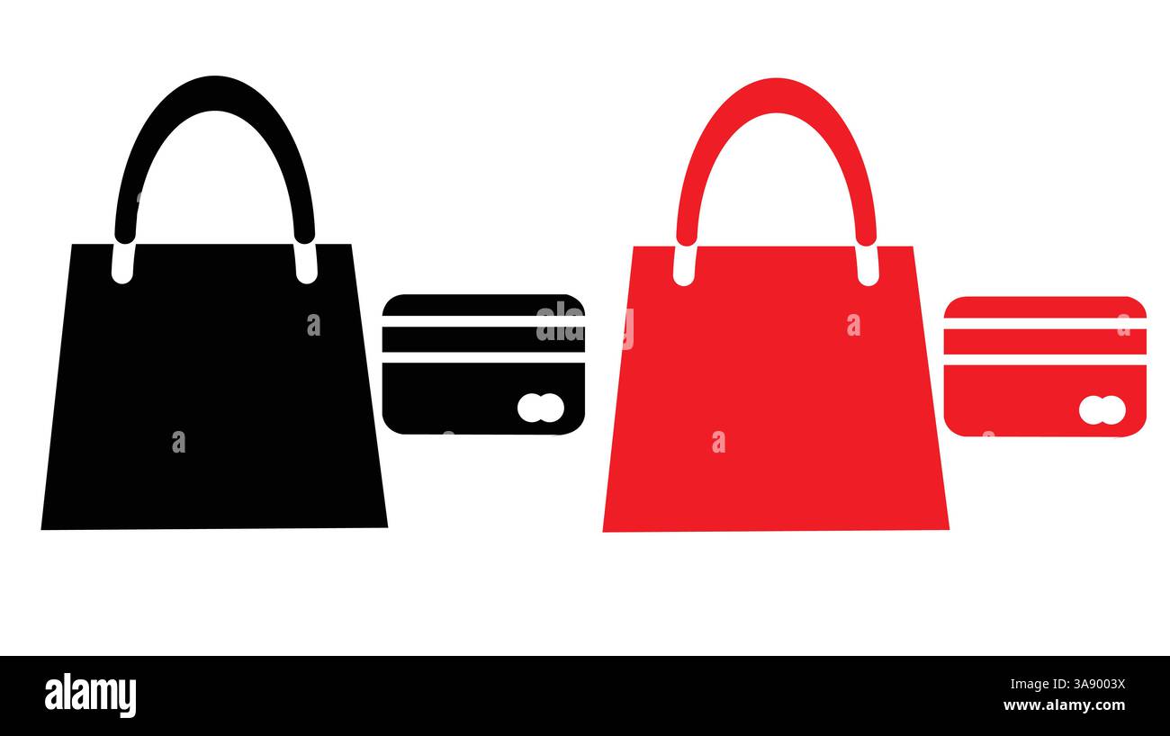 Shopping card shop Stock Vector Images - Alamy