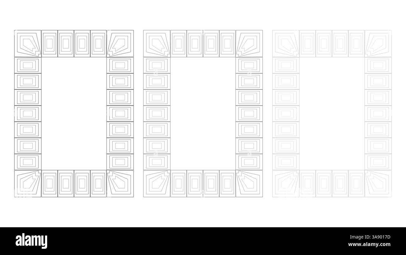 Halftone dot rectangle grid frame hi-res stock photography and images - Alamy