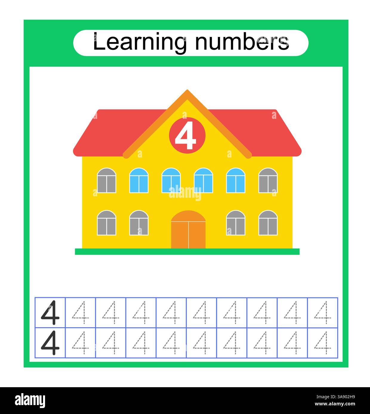 Preschool worksheet activity. Tracing dashed lines. Number worksheets ...