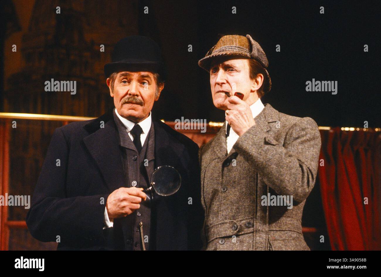 l-r: Derek Waring (Dr Watson), Ron Moody (Sherlock Holmes) in SHERLOCK ...