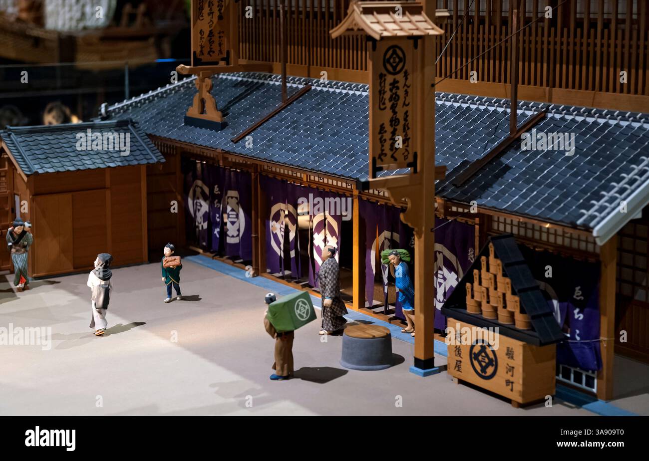 Miniature scale model of the Japanese trading company Mitsui during the ...