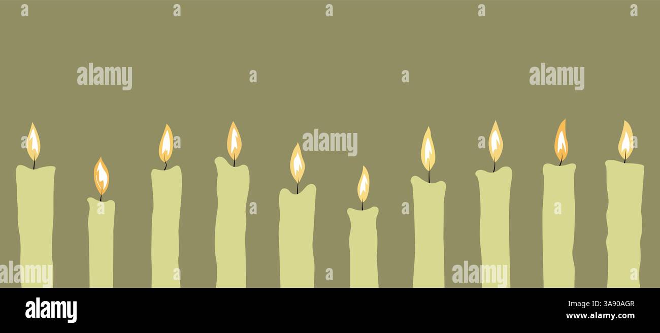 Candles frame with copy space. Church candles background. Religion and ...