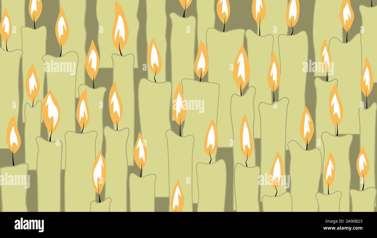 Lit candles background. Church candles background. Religion and ...
