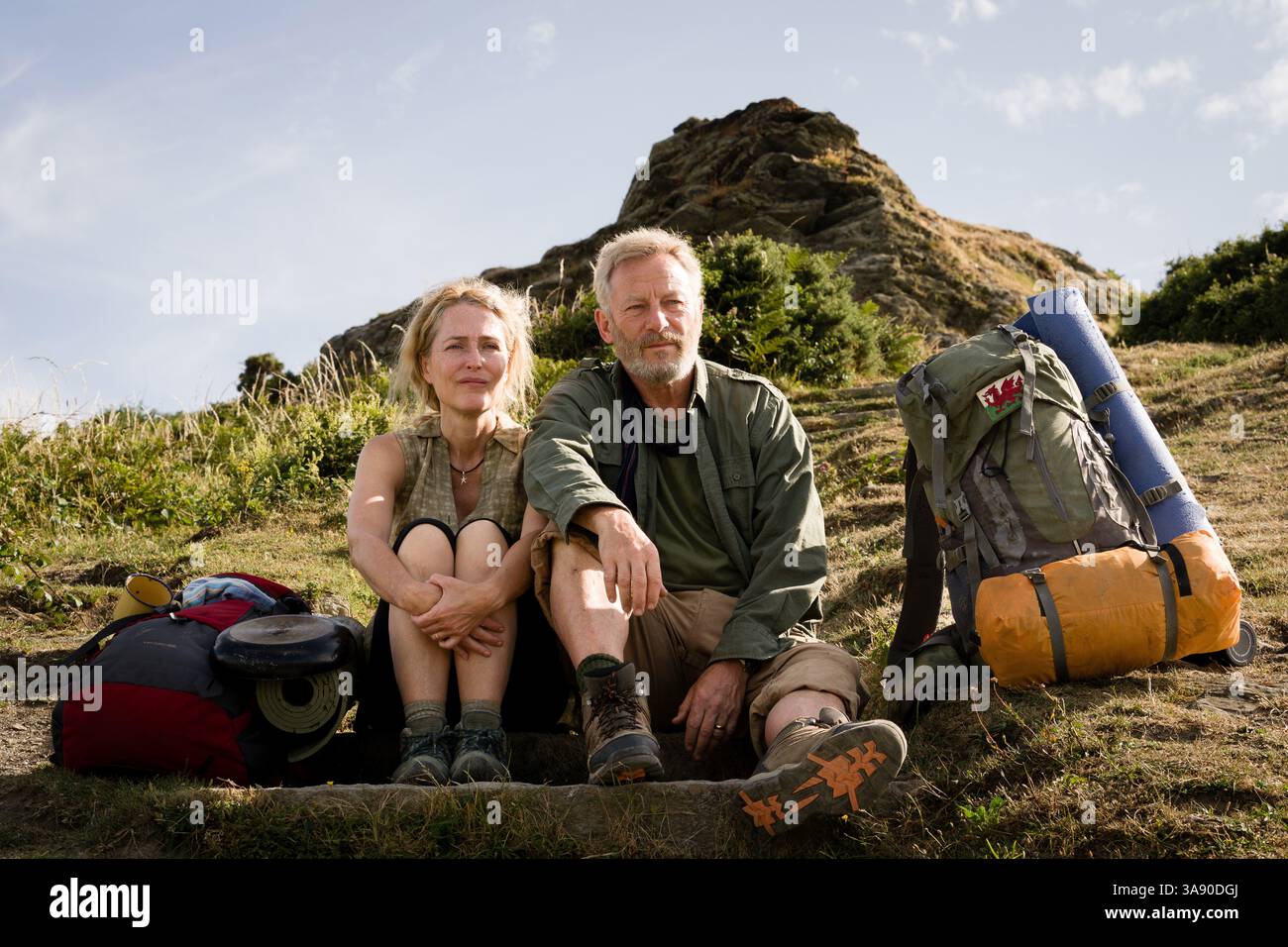 The Salt Path Jason Isaacs, Gillian Anderson Stock Photo - Alamy