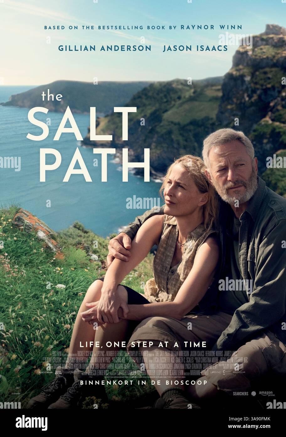 The Salt Path poster Jason Isaacs, Gillian Anderson Stock Photo - Alamy