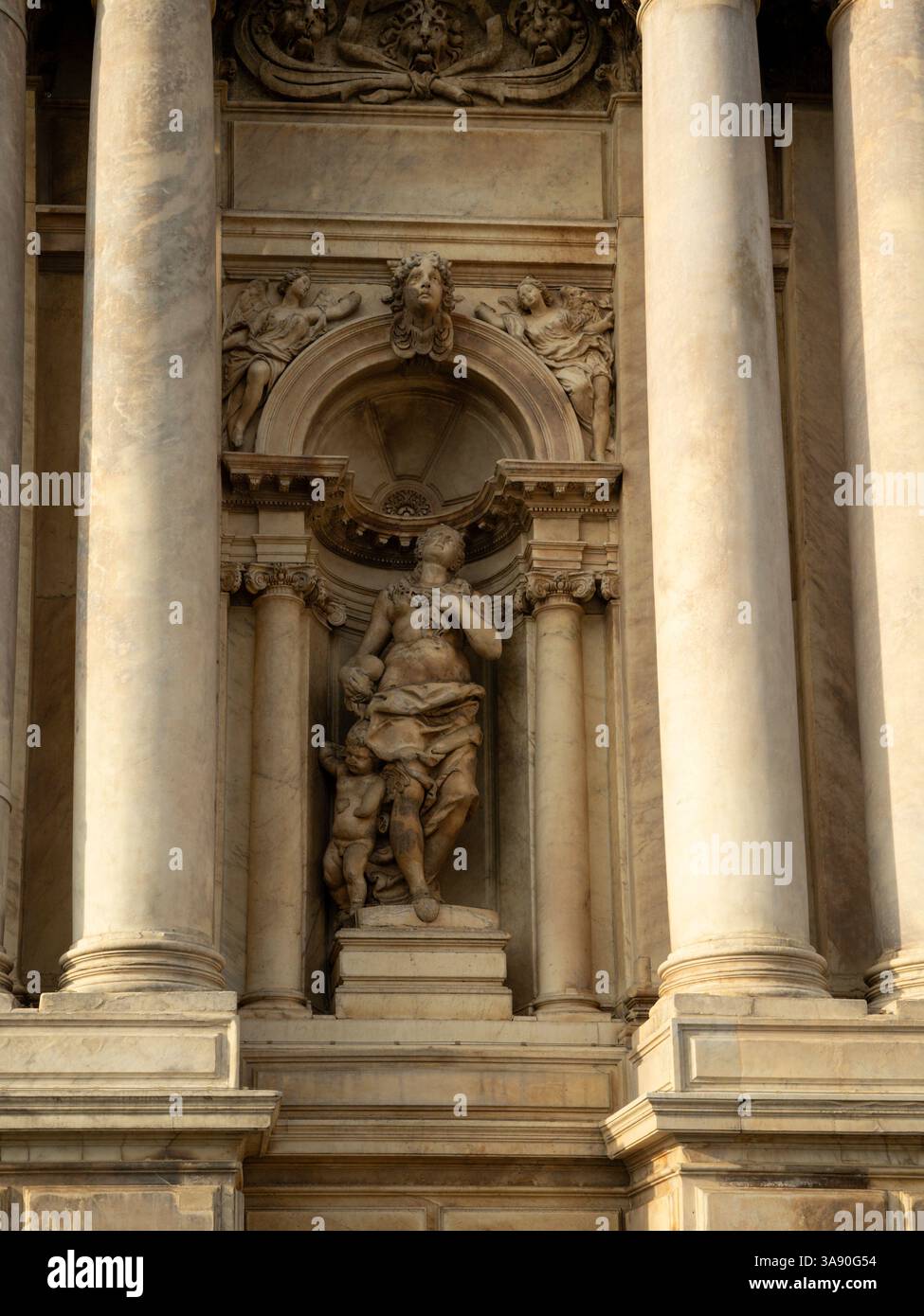 Italian Art and Architecture: Mythological Figure Close-Up Stock Photo ...