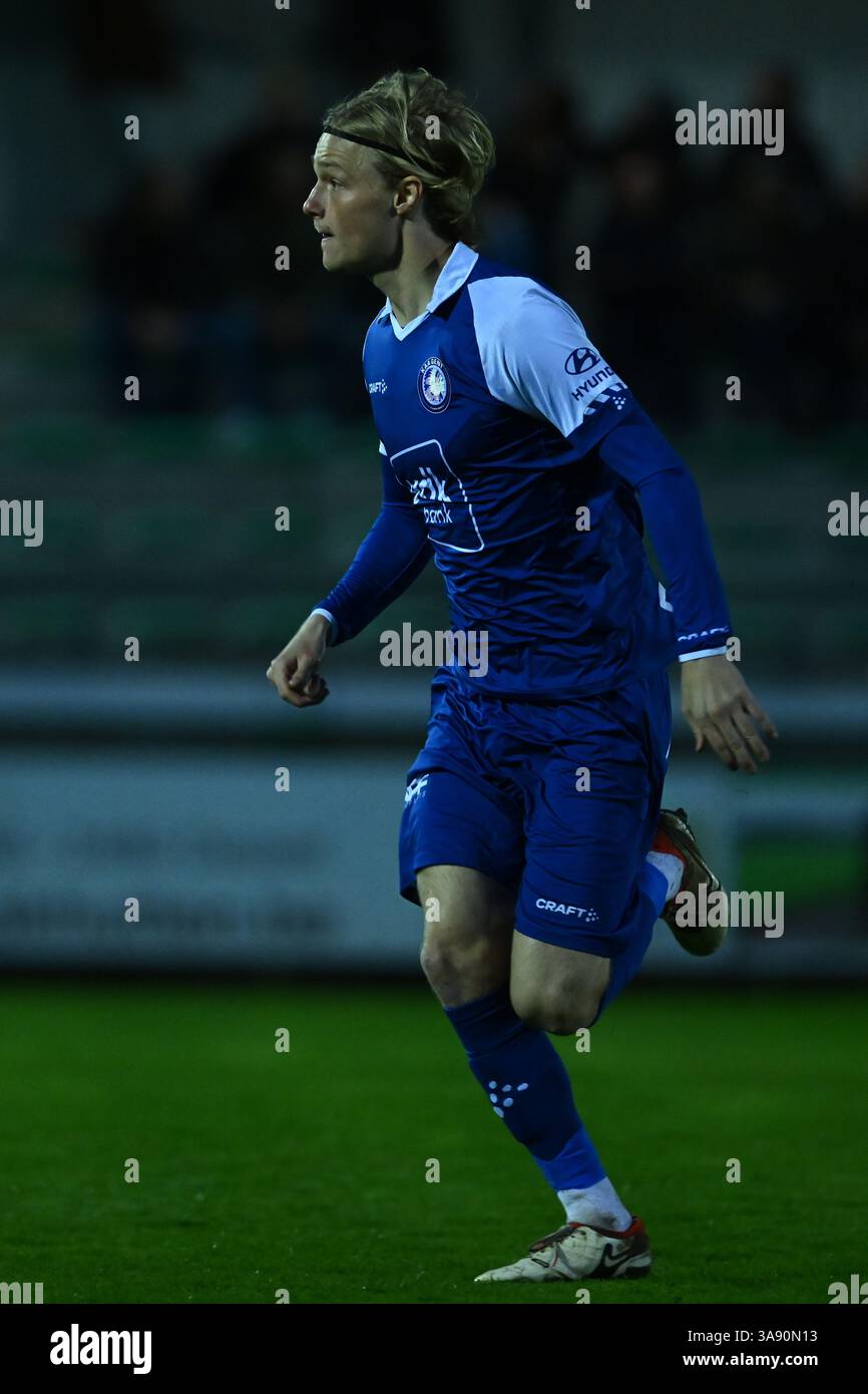 Gent, Belgium. 29th Mar, 2025. Jong Gent's Rune Van Den Bergh pictured ...