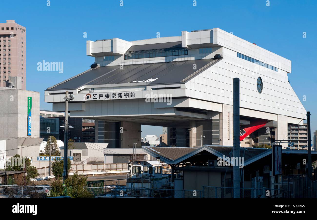 The Edo-Tokyo Museum of history elevated building designed by architect ...
