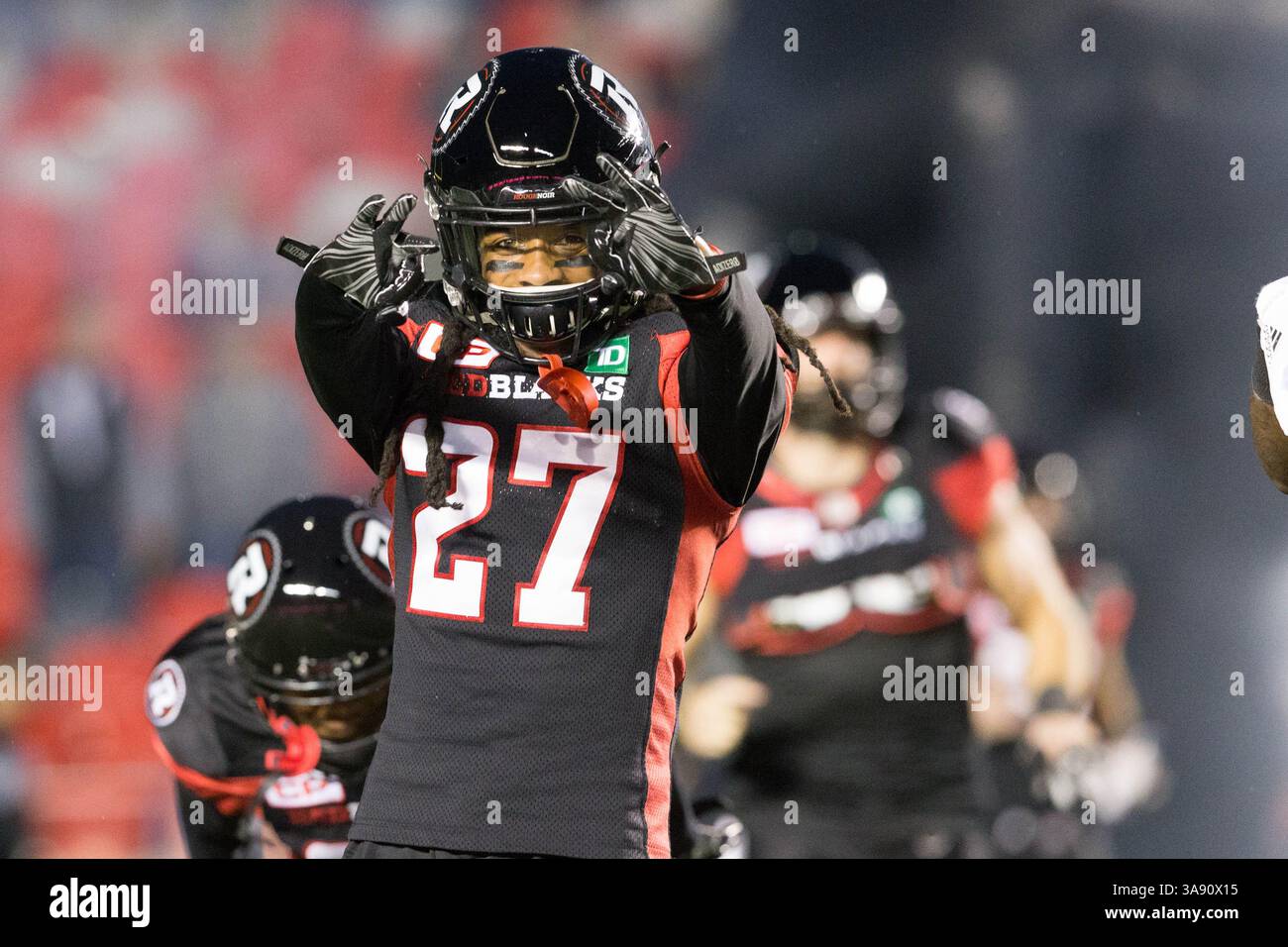 September 29, 2017: Ottawa Redblacks defensive back Sherrod Baltimore ...