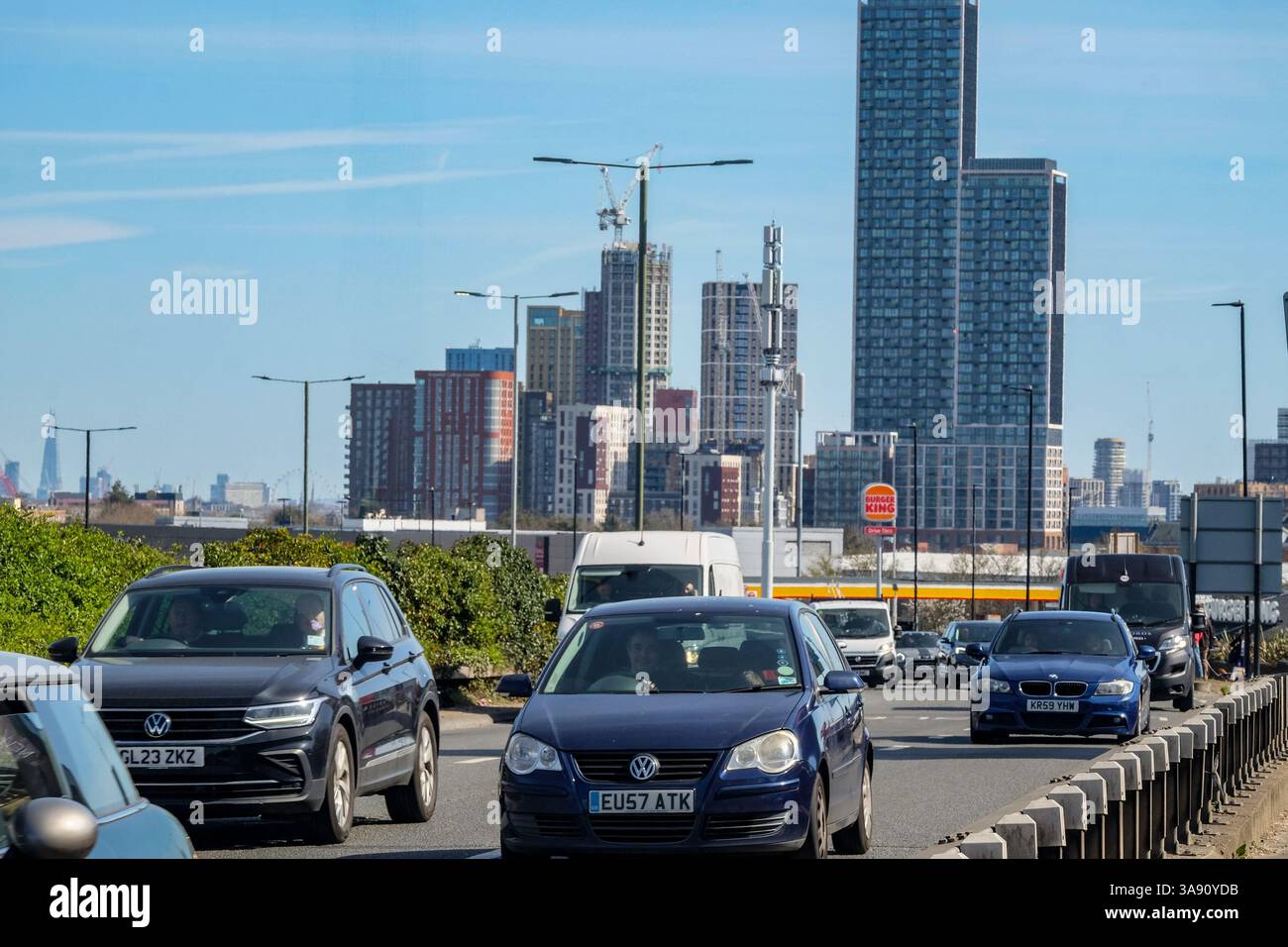 Traffic on the A40 Western Avenue, London UK Stock Photo - Alamy