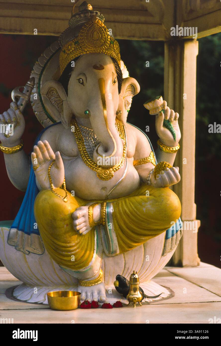 Ganesha or Ganesh - an elephant-headed Hindu deity with pot-bellied man ...