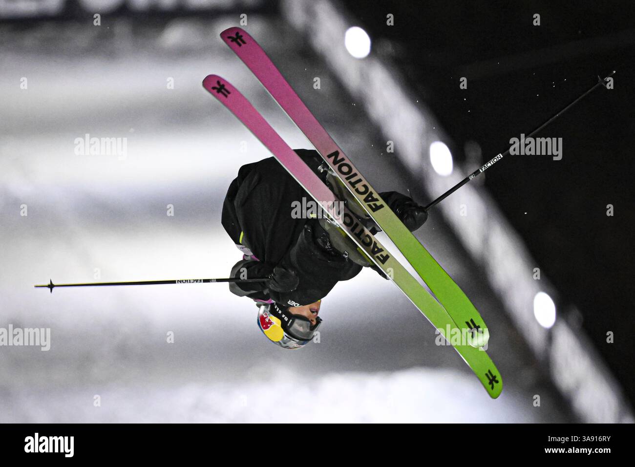 Mac Forehand of the United States competes in the freeski big air ...