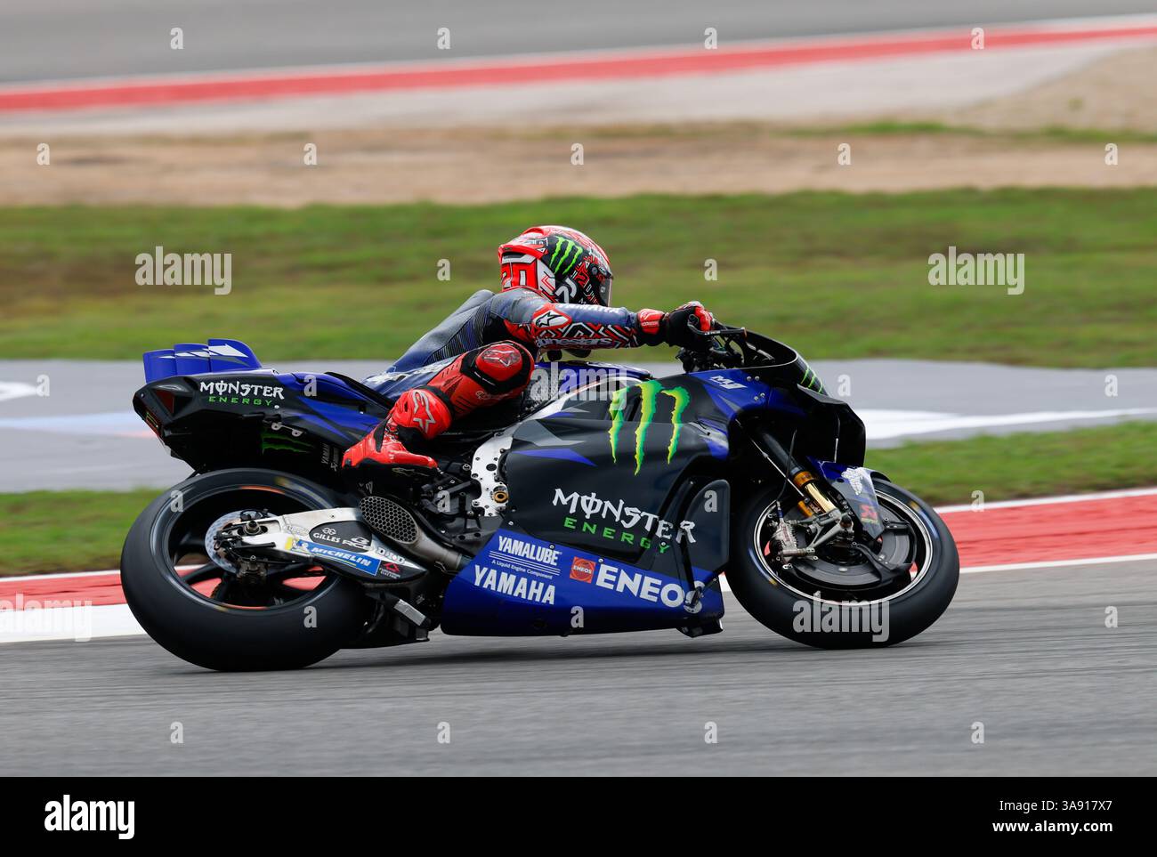Fabio Quartararo rides in the qualifying race ahead of the Motorcycle ...