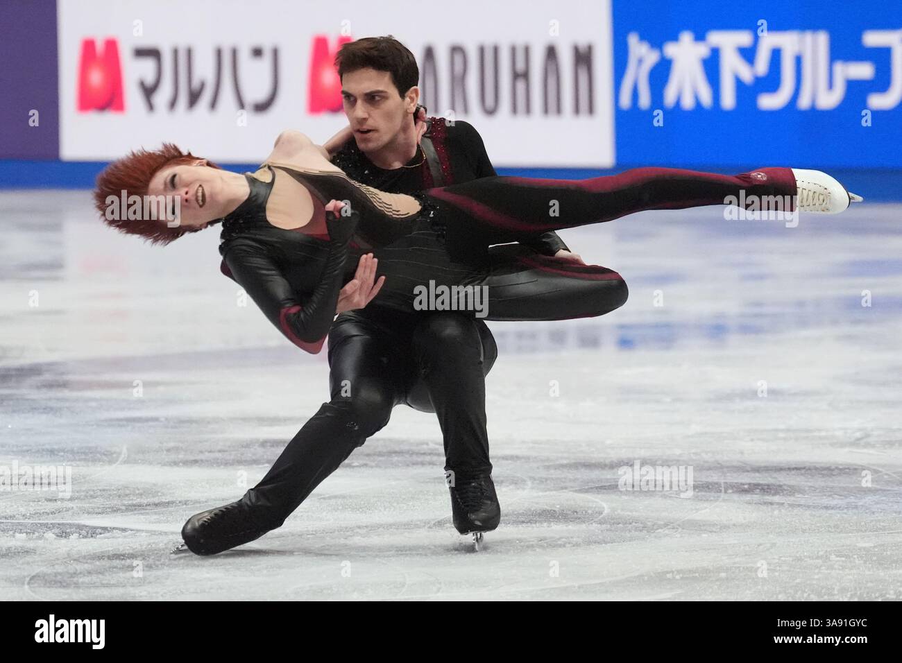perform during the ice dance free dance program at the figure skating ...
