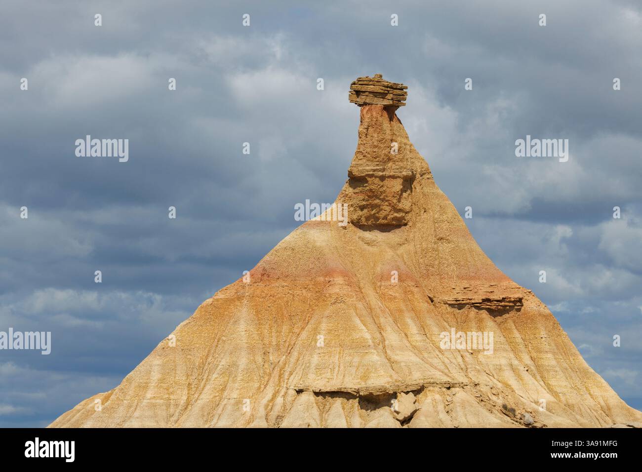 View of the upper part of Castildetierra, a well-known chimney fairy in ...