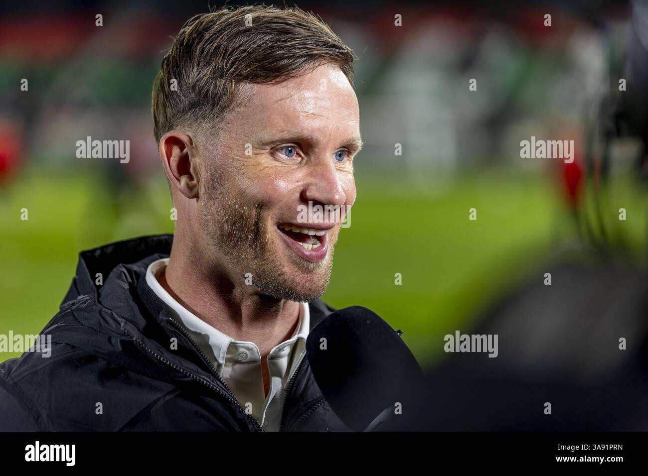 Nijmegen, Netherlands. 29th Mar, 2025. NIJMEGEN, 29-03-2025, Goffertstadion, Stadium of NEC ...