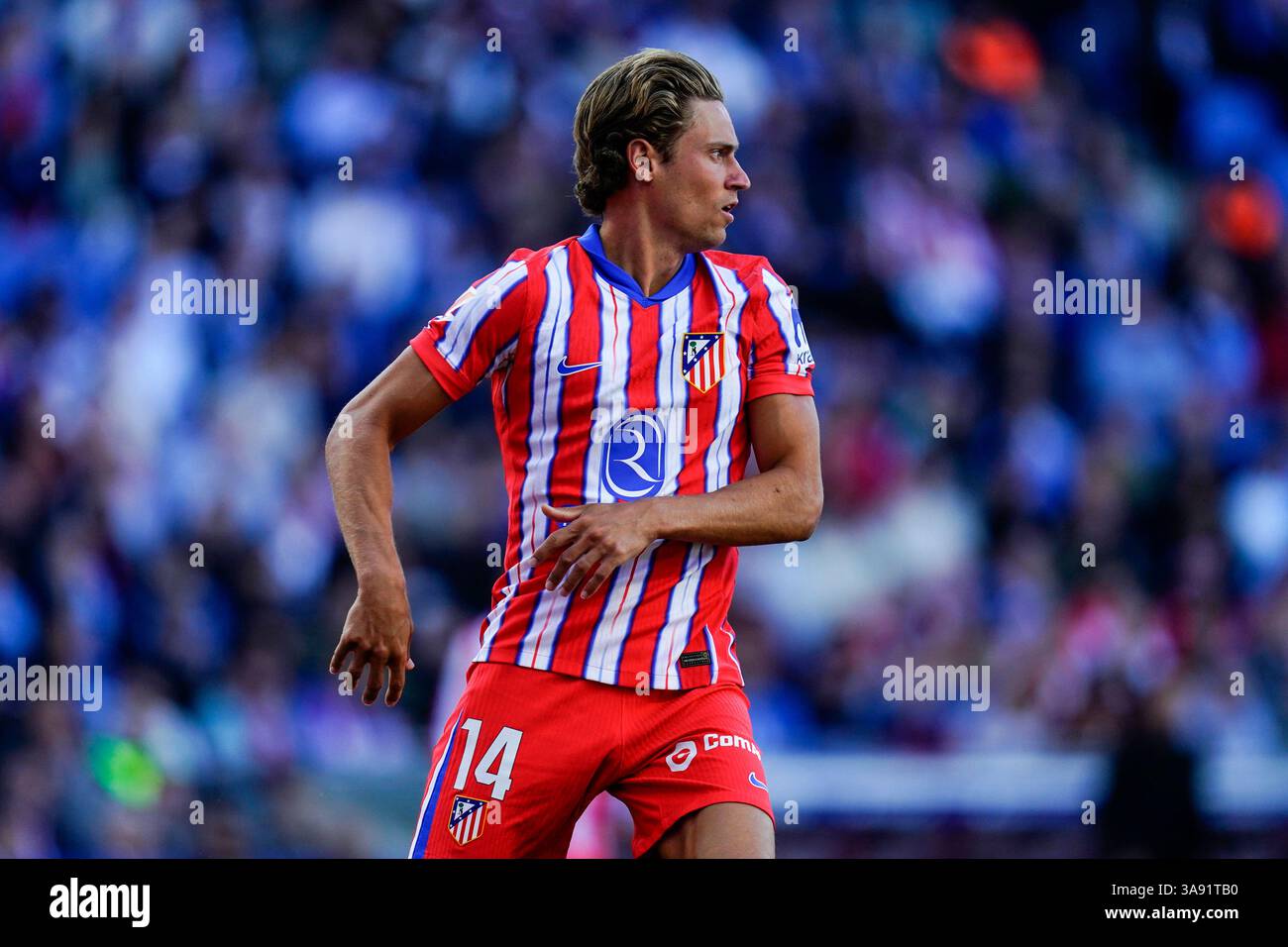 Barcelona, Spain. 29th Mar, 2025. Marcos Llorente of Atletico de Madrid during the La Liga EA ...
