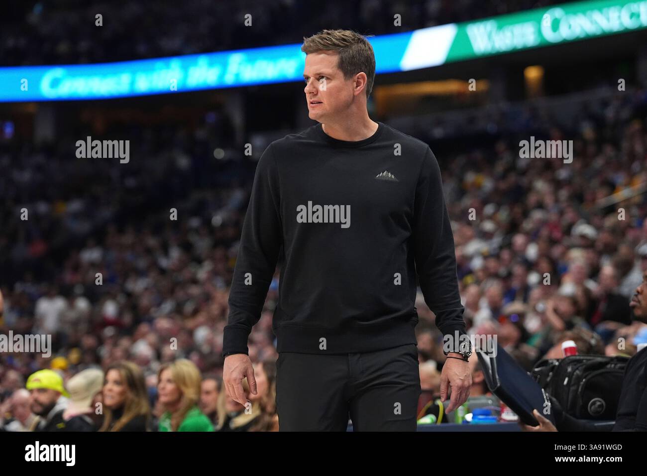 Utah Jazz head coach Will Hardy in the first half of an NBA basketball ...