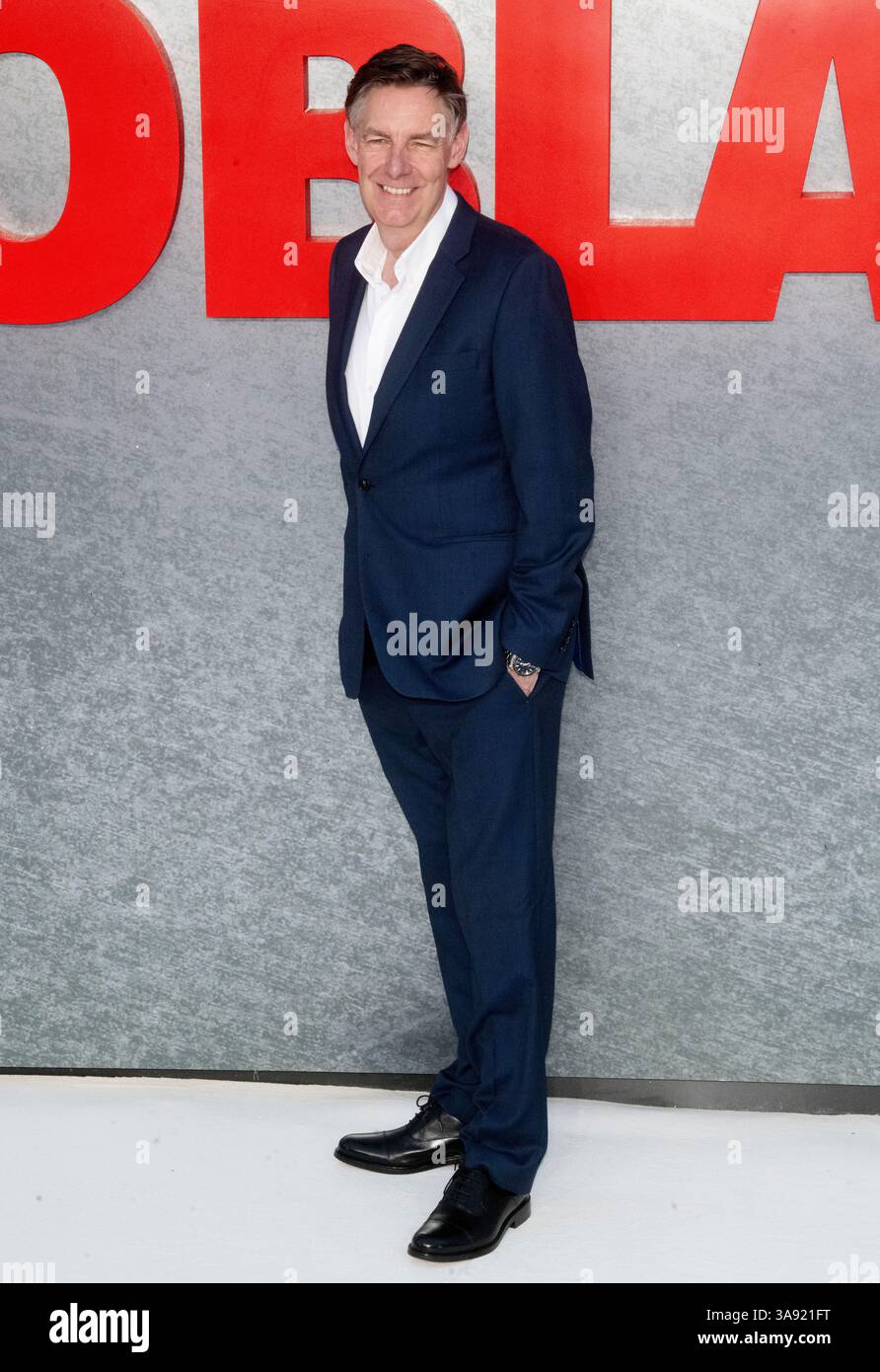 Dean Baker attending the UK premiere of MobLand at Odeon Luxe ...