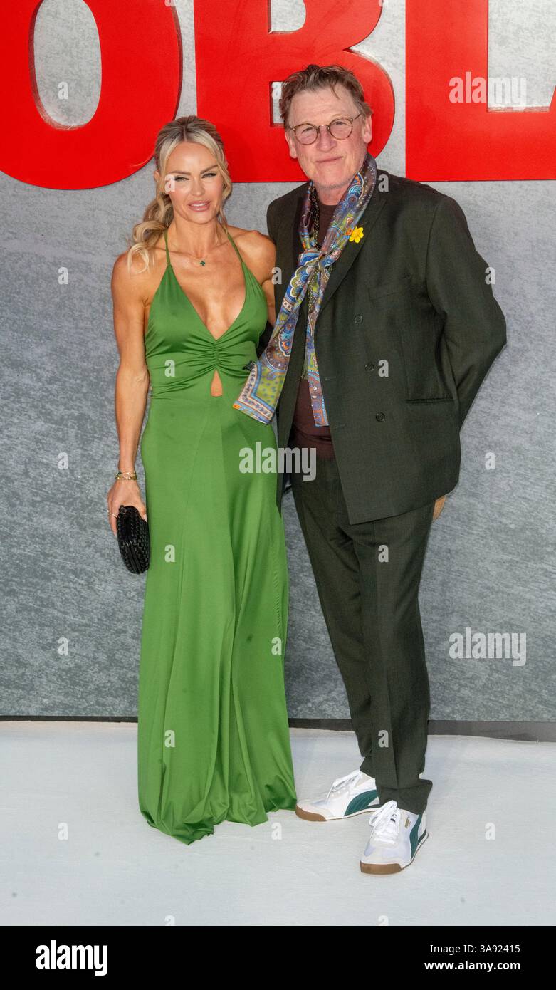 Annie Cooper and Geoff Bell attending the UK premiere of MobLand at ...