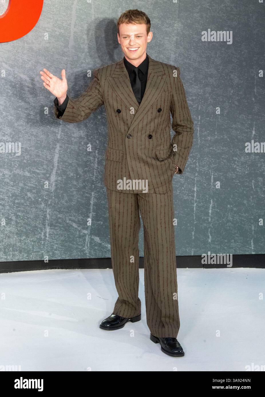 Anson Boon attending the UK premiere of MobLand at Odeon Luxe ...