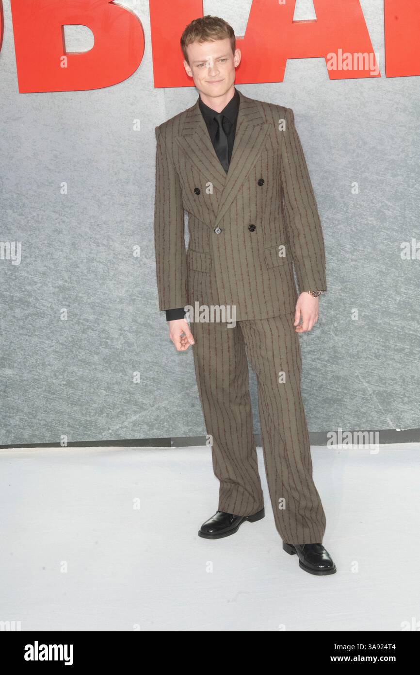 Anson Boon attending the UK premiere of MobLand at Odeon Luxe ...