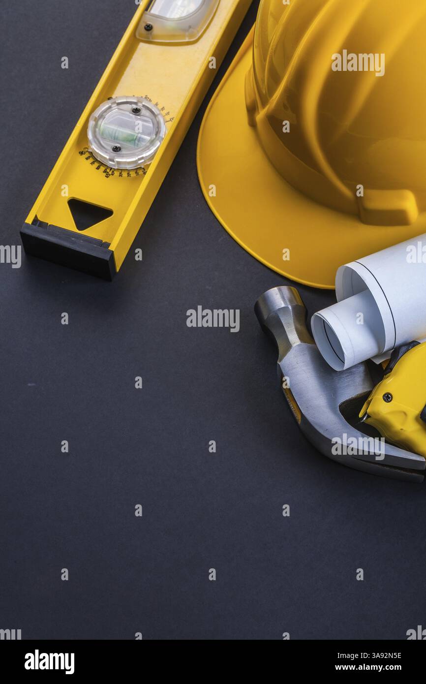 Construction tape measure top hi-res stock photography and images - Alamy