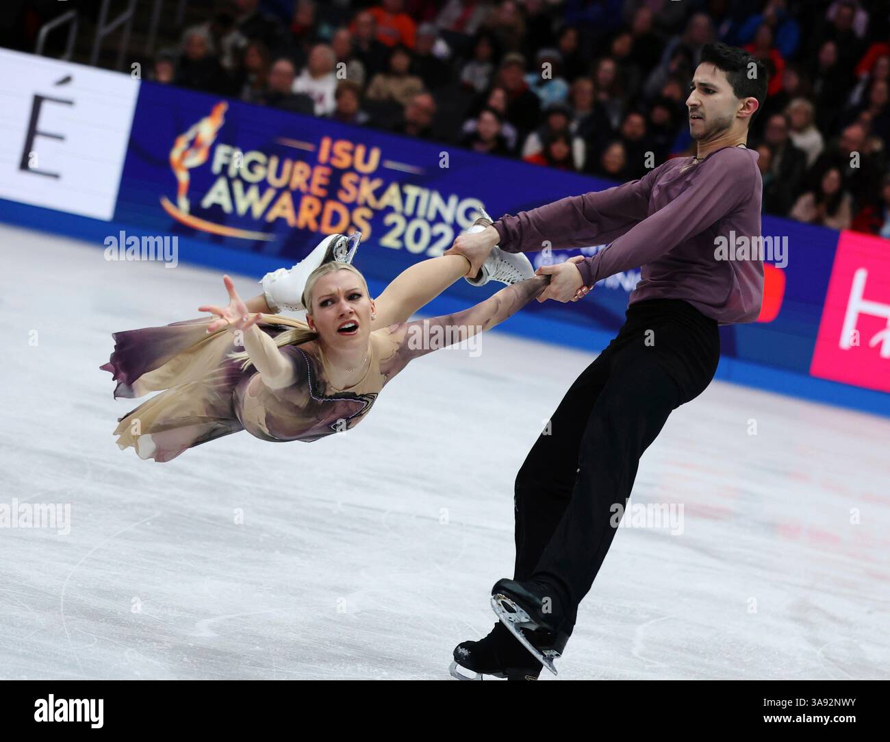Marjorie LAJOIE and Zachary LAGHA of Canada perform during the free ...