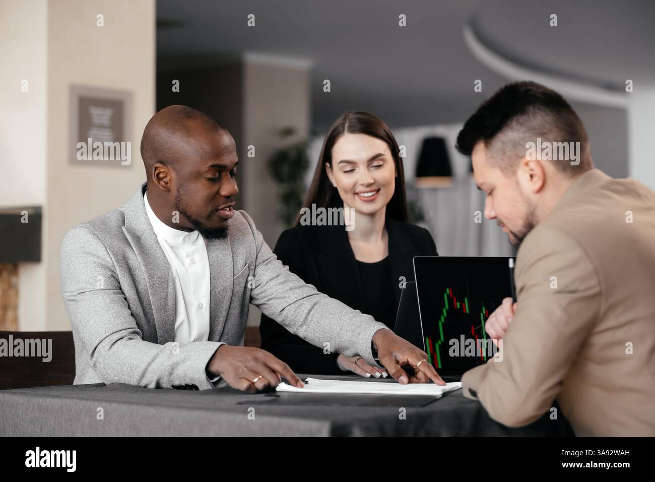 Meeting, collaboration and multiracial business people in discussion ...