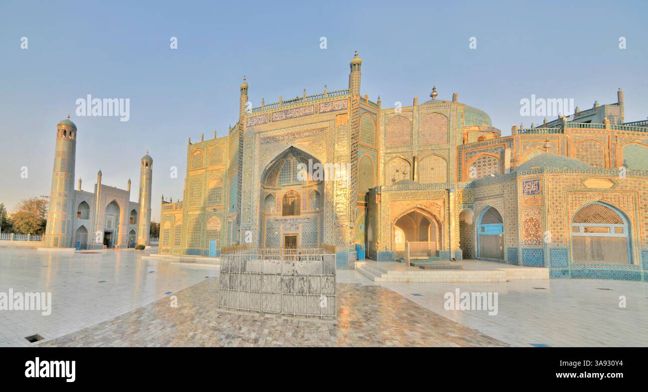 Mausoleum of Ali or Blue Mosque located in Mazar-i-Sharif, Afghanistan ...