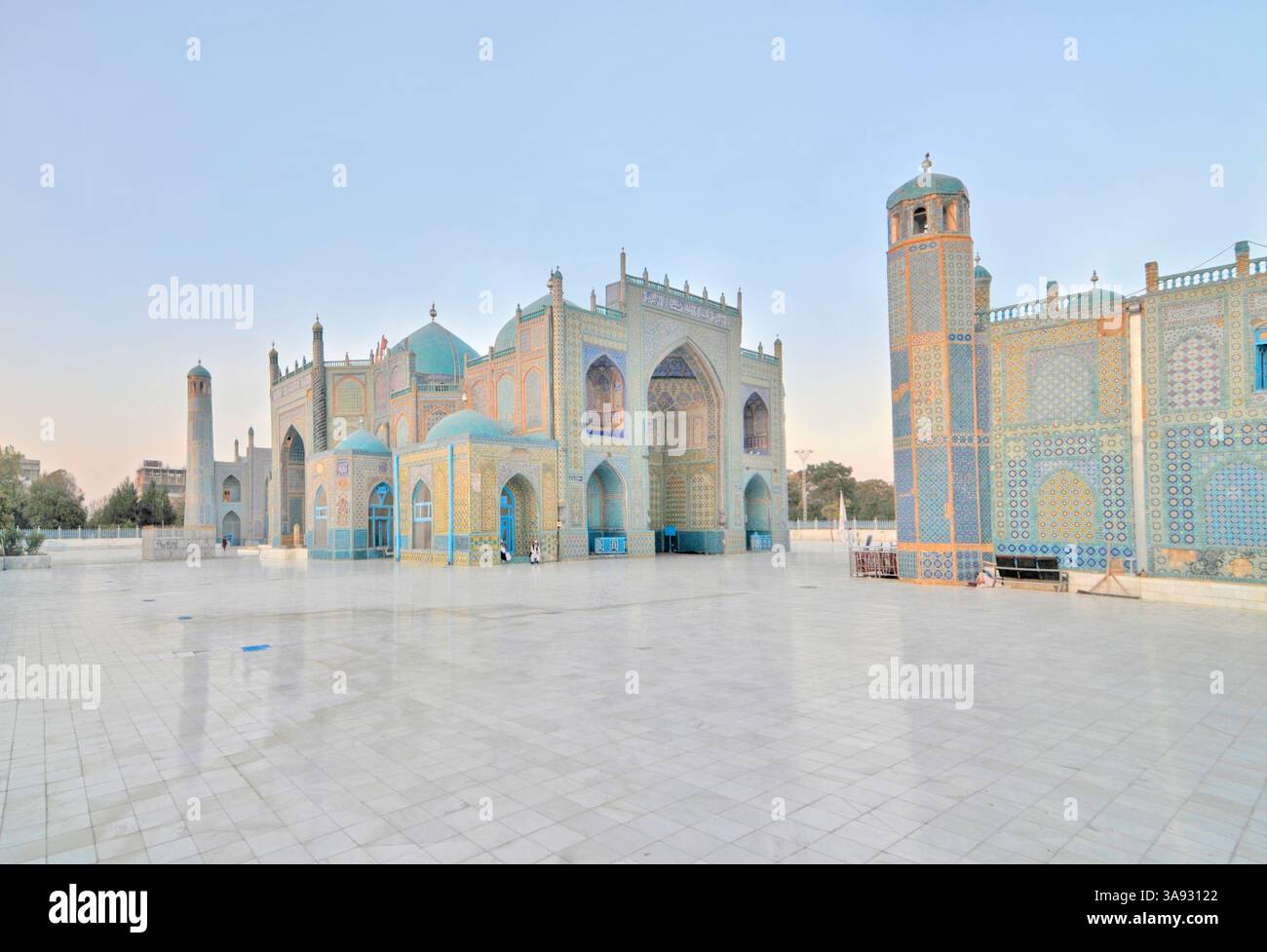 Mausoleum of Ali or Blue Mosque located in Mazar-i-Sharif, Afghanistan ...