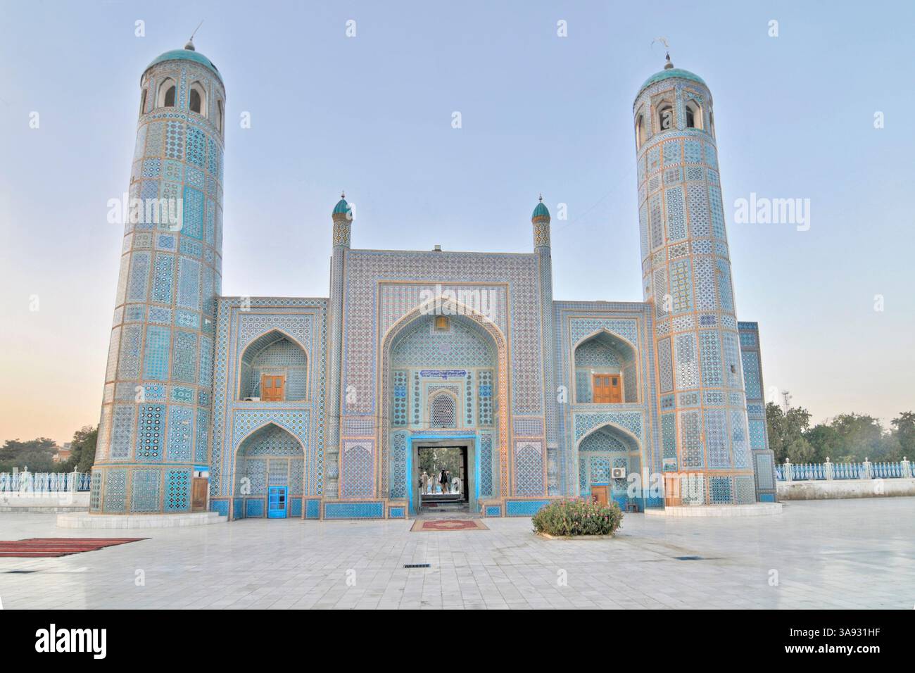 Mausoleum of Ali or Blue Mosque located in Mazar-i-Sharif, Afghanistan ...