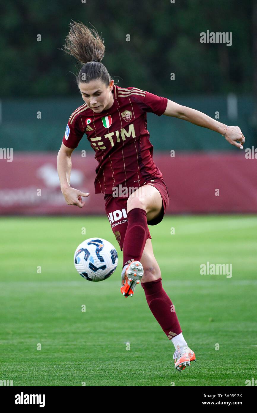 Roma, Italy. 29th Mar, 2025. Emilie Haavi of AS Roma during the Women's ...
