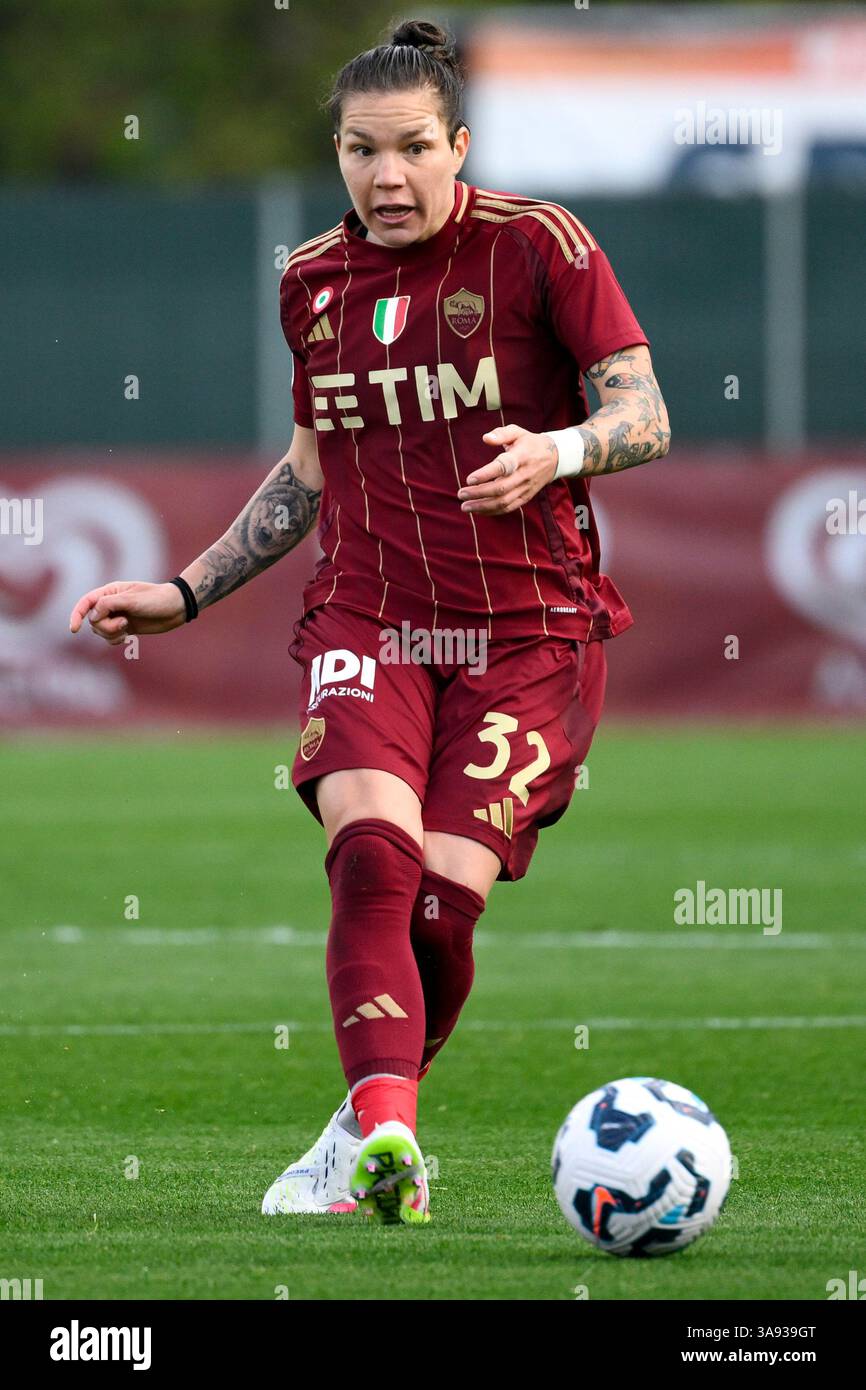 Roma, Italy. 29th Mar, 2025. Elena Linari of AS Roma during the Women's ...